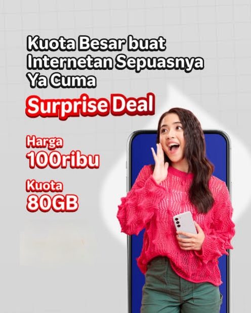 SurpriseDeal Telkomsel 2025: Kuota Internet Murah Mulai 80GB Rp 100 Ribu!